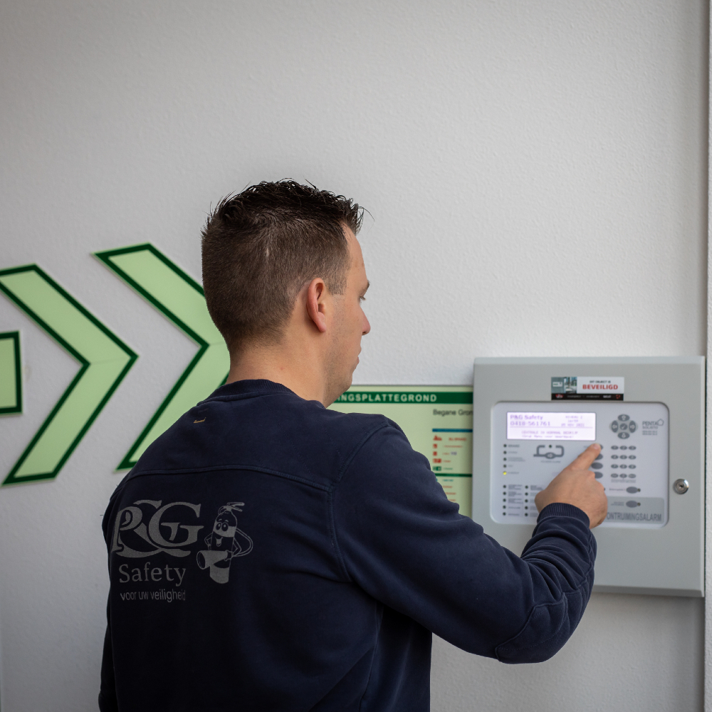 Maandelijkse controle brandmeld en ontruimingsinstalatie BMI Maand: